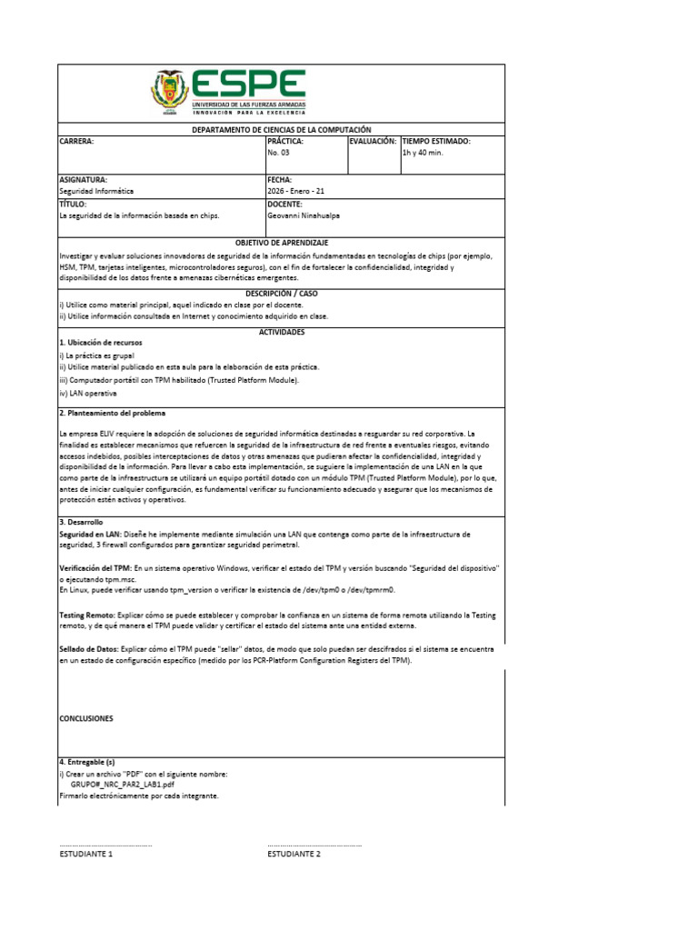 Seguridad Informatica Practica 1 | PDF | La seguridad informática | Seguridad