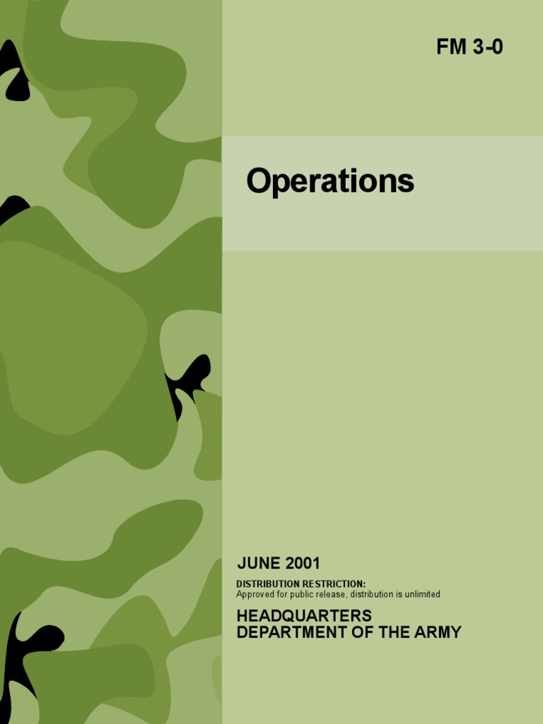 ARMY Operations FM 3-0 2001 313 Pages | PDF | United States Army ...