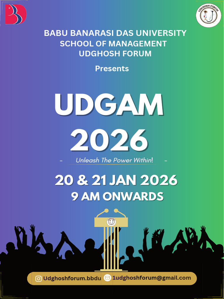 UDGAM 2026: Management Carnival Event | PDF