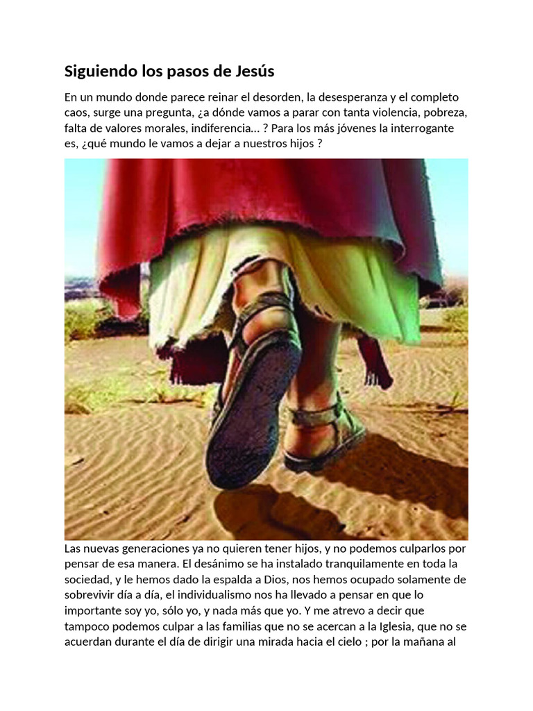 Siguiendo Los Pasos de Jesús | PDF | Iglesia Católica | Elijah