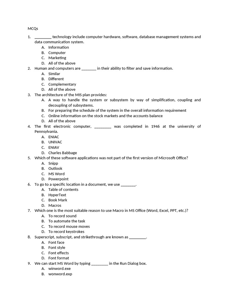 MCQ Question Bank | PDF | World Wide Web | Internet & Web