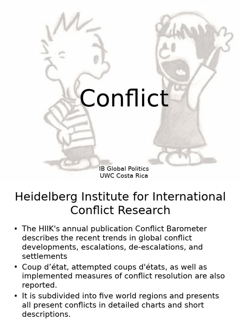 Fivefold Typography of Conflict | PDF