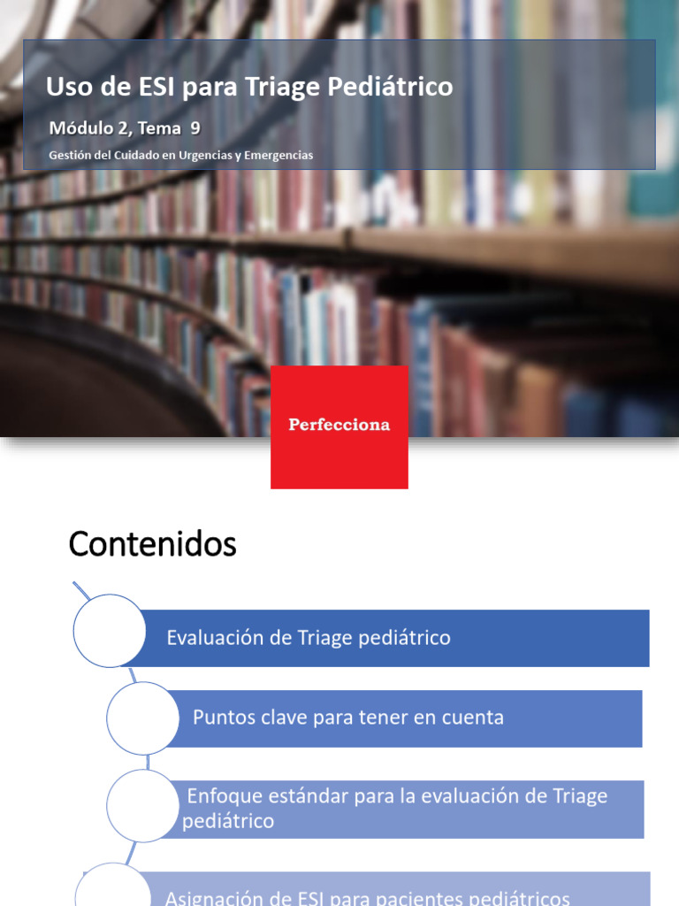 Triage Pediátrico: Guía de ESI | PDF | Pediatría | Fiebre
