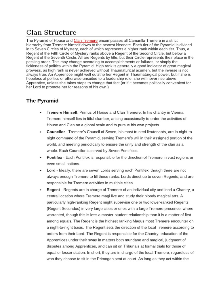 Tremere | PDF