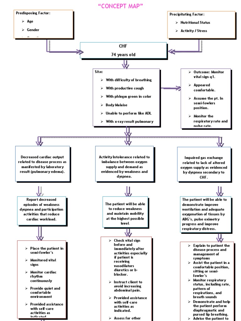 Nursing Concept Maps For Chf