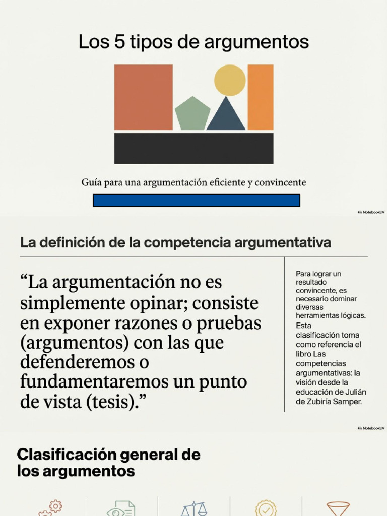 Cinco tipo de argumentos | PDF