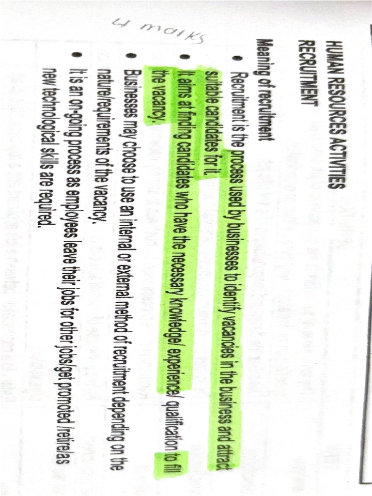 Human Resources Activities | PDF