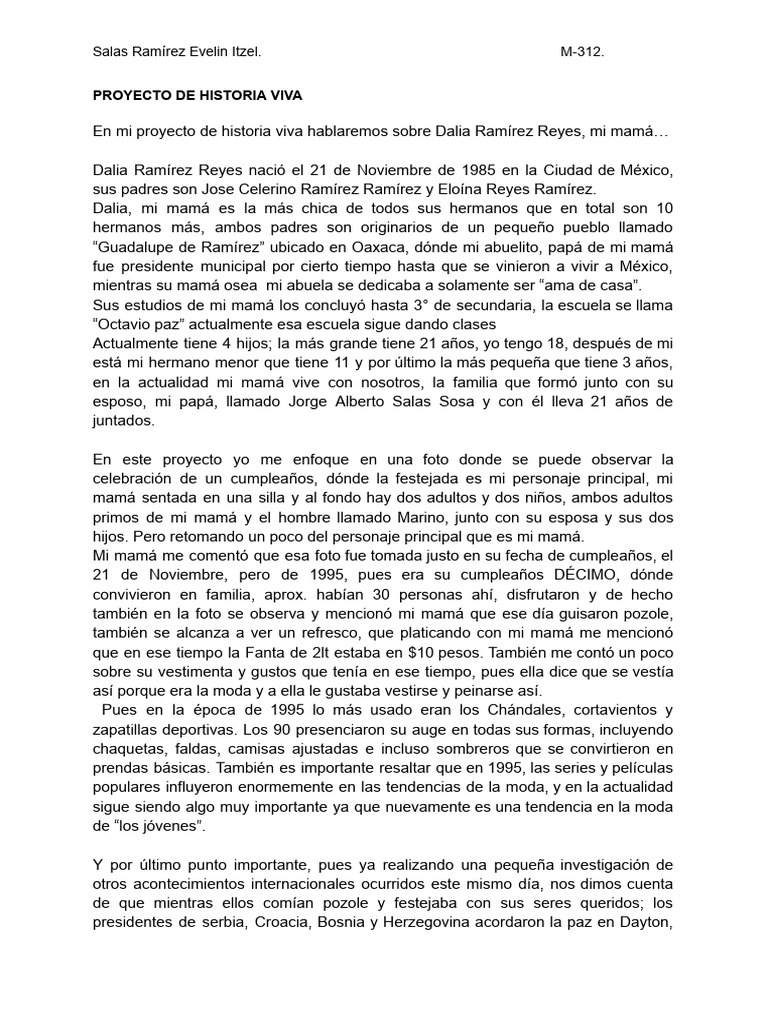 Documento Historia Viva | PDF