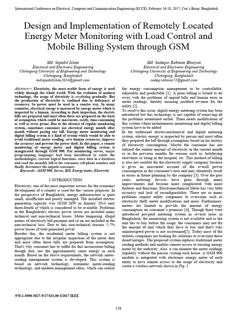 24. Design and Implementation of Remotely Located Energy Cont | PDF ...