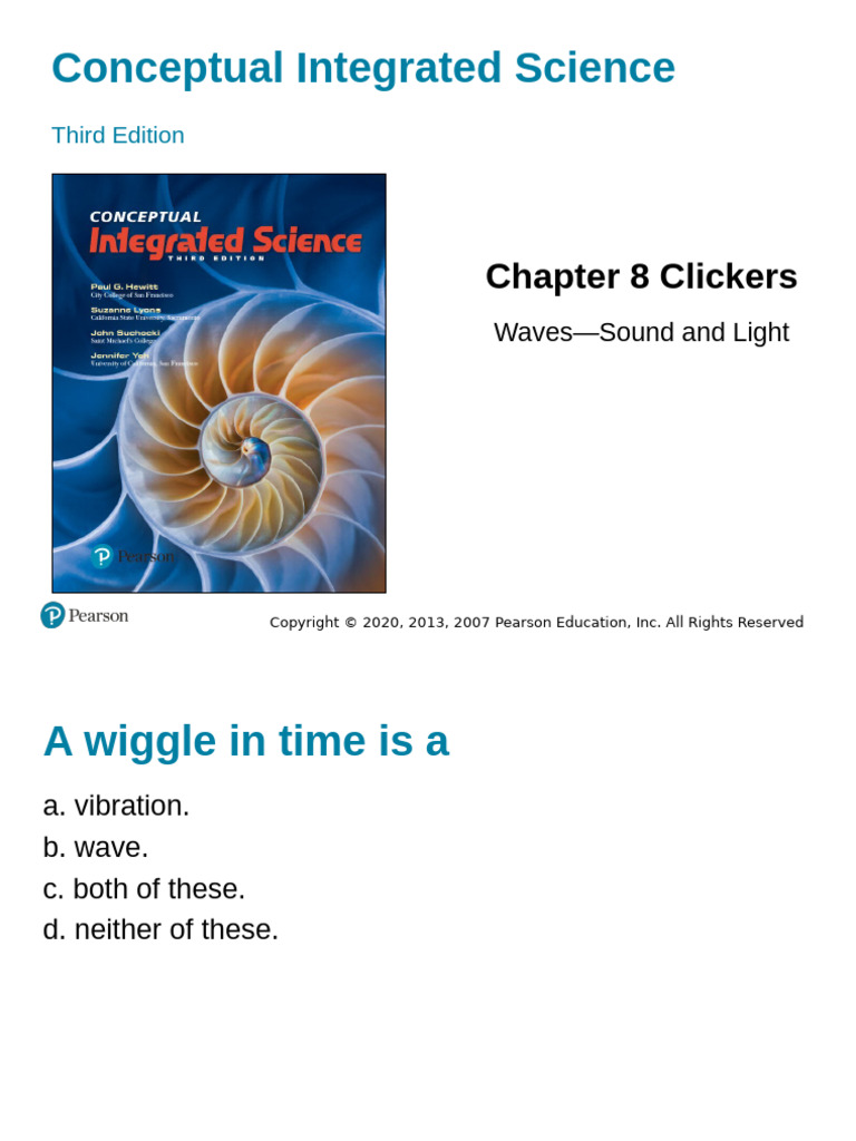 Physics Clicker Q Chapter 8 Sound and Light (1) 2 | PDF ...