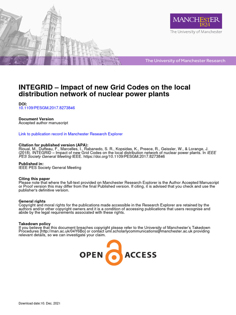 INTEGRID_Impact_of_new_grid_codes_on_the | PDF | Electrical Grid ...