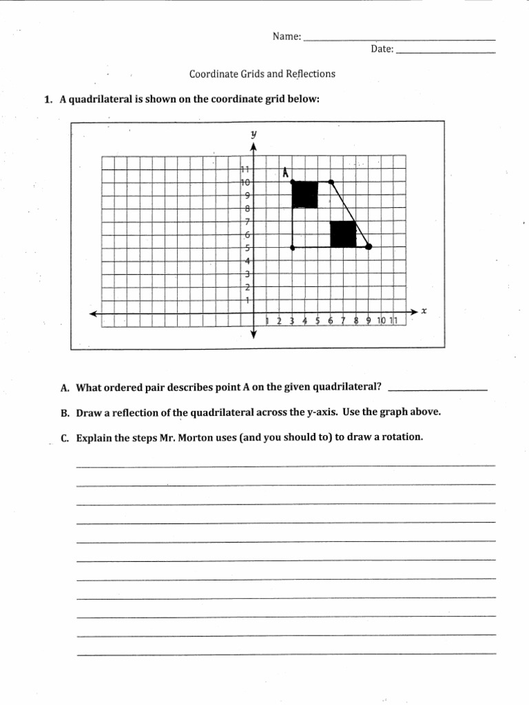 Coordinate Grids Ans Reflections | PDF