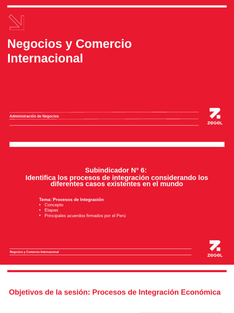 Procesos de Integración Económica en Perú | PDF | Integración económica ...
