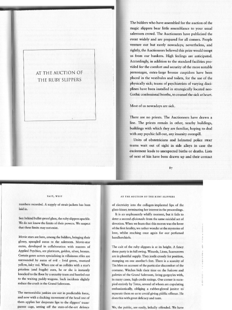 At The Auction of The Ruby Slippers - Salman Rushdie | PDF | Foreign ...