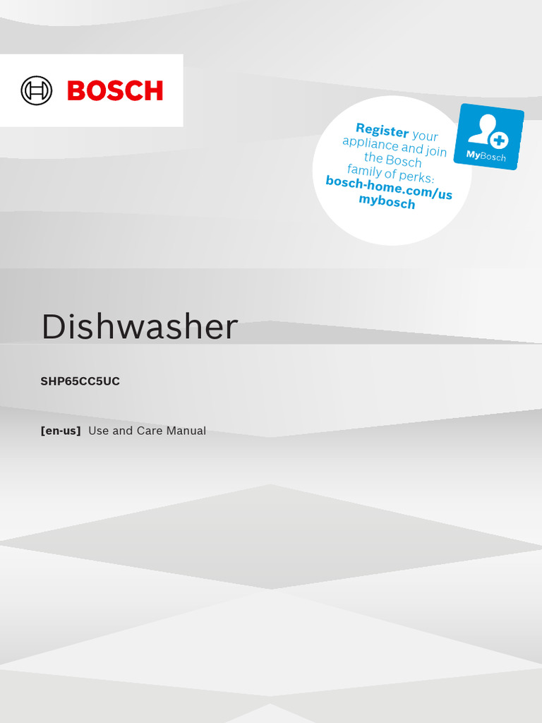 Use and Care Manual | PDF | Dishwasher