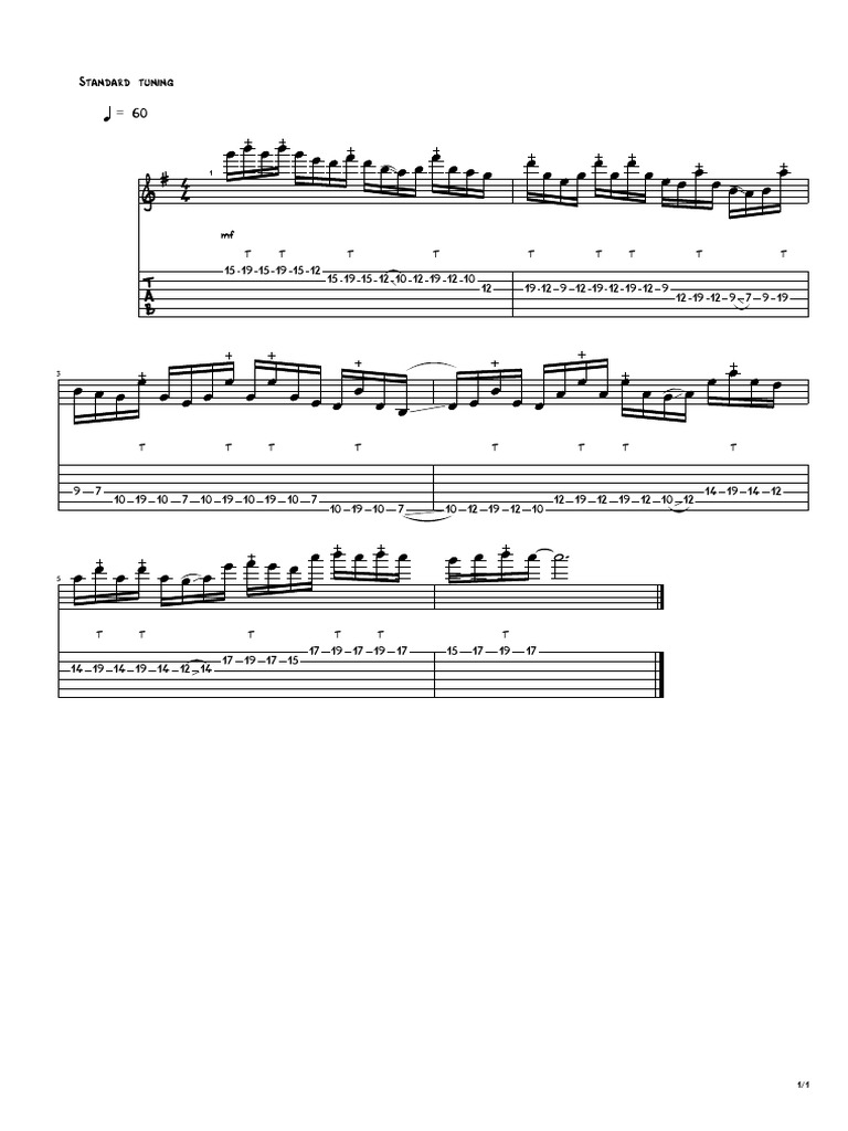 Guitar Tuning Patterns and Notes | PDF