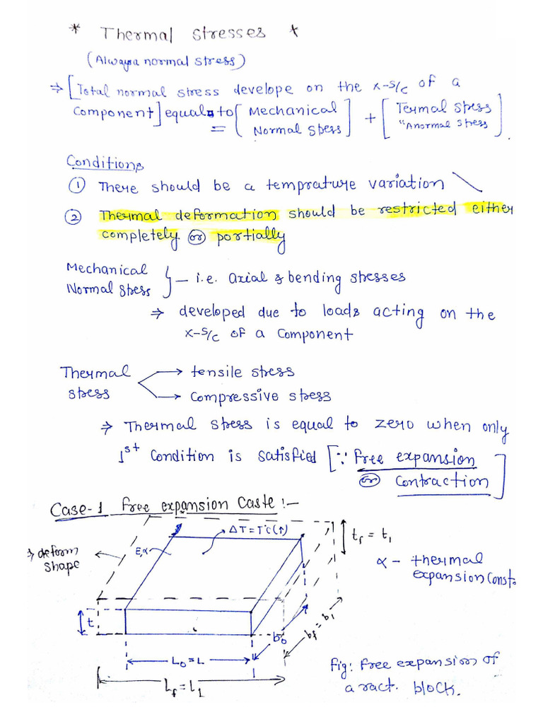 Thermal Stress | PDF