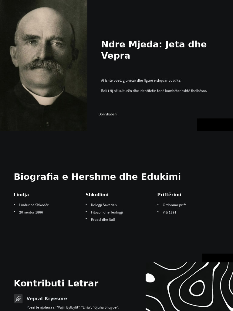 Ndre Mjeda Jeta Dhe Vepra | PDF