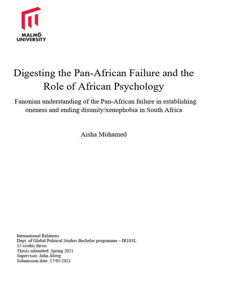 Analyzing Pan-Africanism's Failures | PDF | Pan Africanism ...