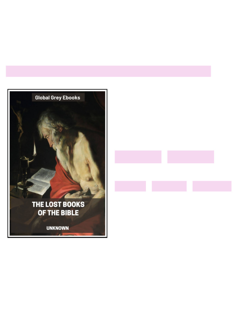 The Lost Books of the Bible ebook portable reading edition | PDF