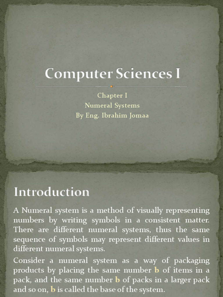Chapter 1-Numeral Systems(1) | PDF | Notation | Discrete Mathematics
