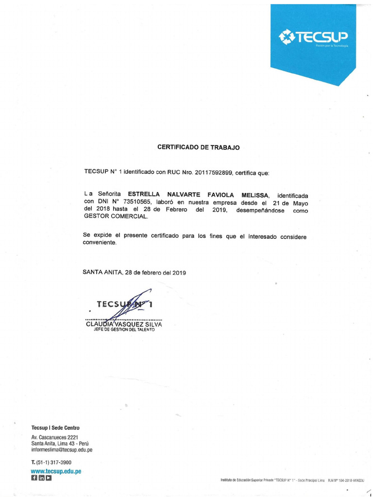 Tecsup | PDF