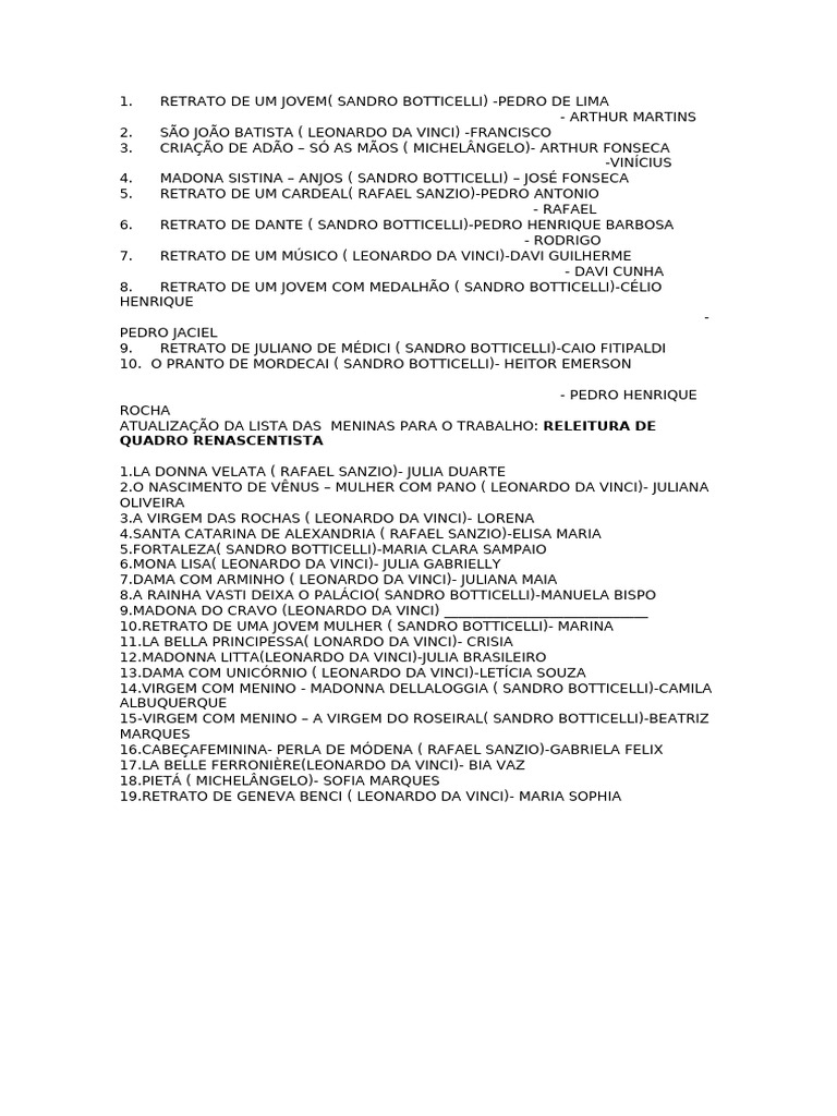 Arte Sétimo Ano Crisia | PDF