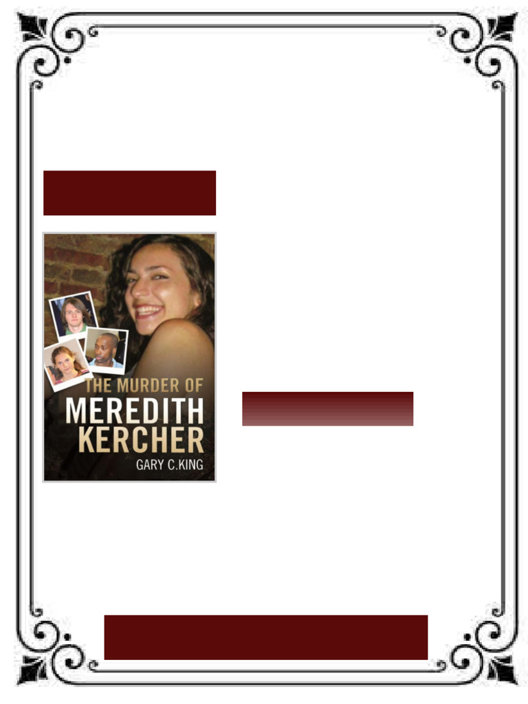The Murder of Meredith Kercher 1st Edition King ebook comprehensive pdf ...