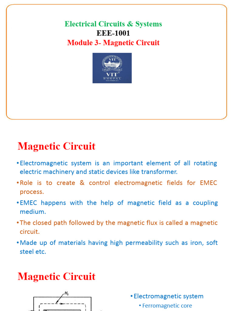 Magnetic Circuit Problems Solutions.pptx | PDF | Magnet | Magnetic Field