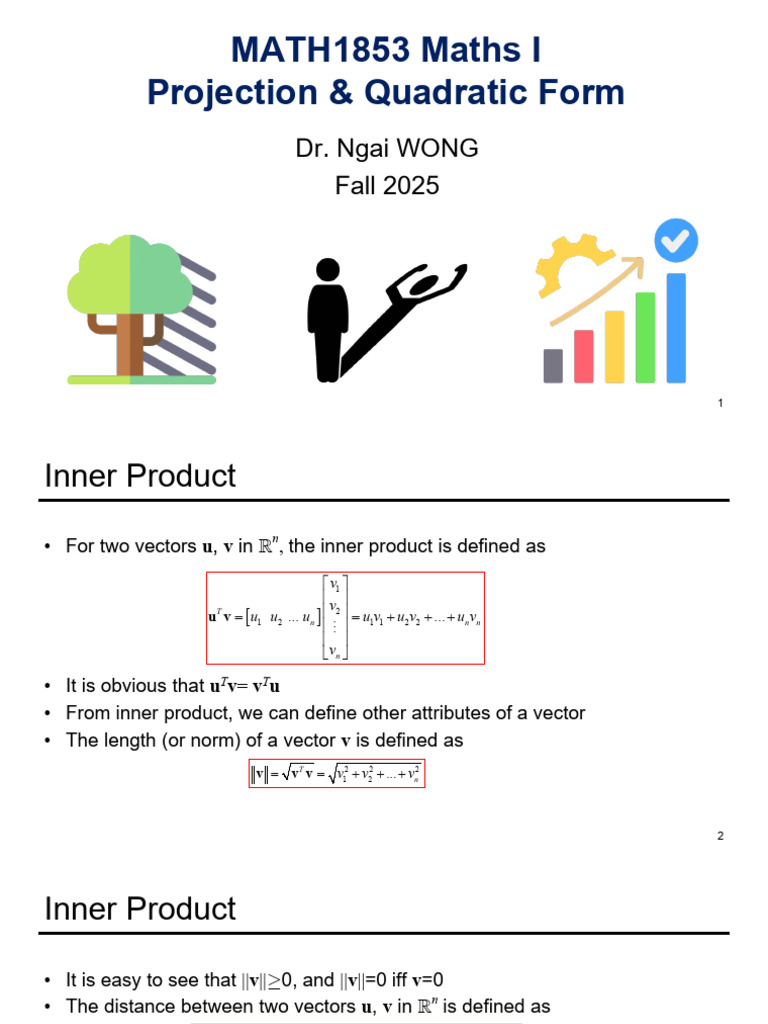 Inner Product and Orthogonal Vectors | PDF | Eigenvalues And ...