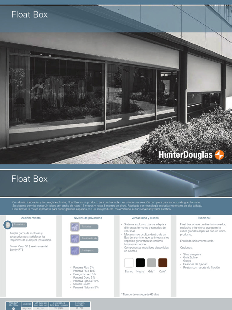 Manual Técnico Float Box 1 | PDF | Cortina | Textiles