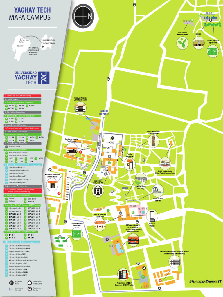 Mapa del Campus Yachay Tech Ecuador | PDF | Ciencias Naturales