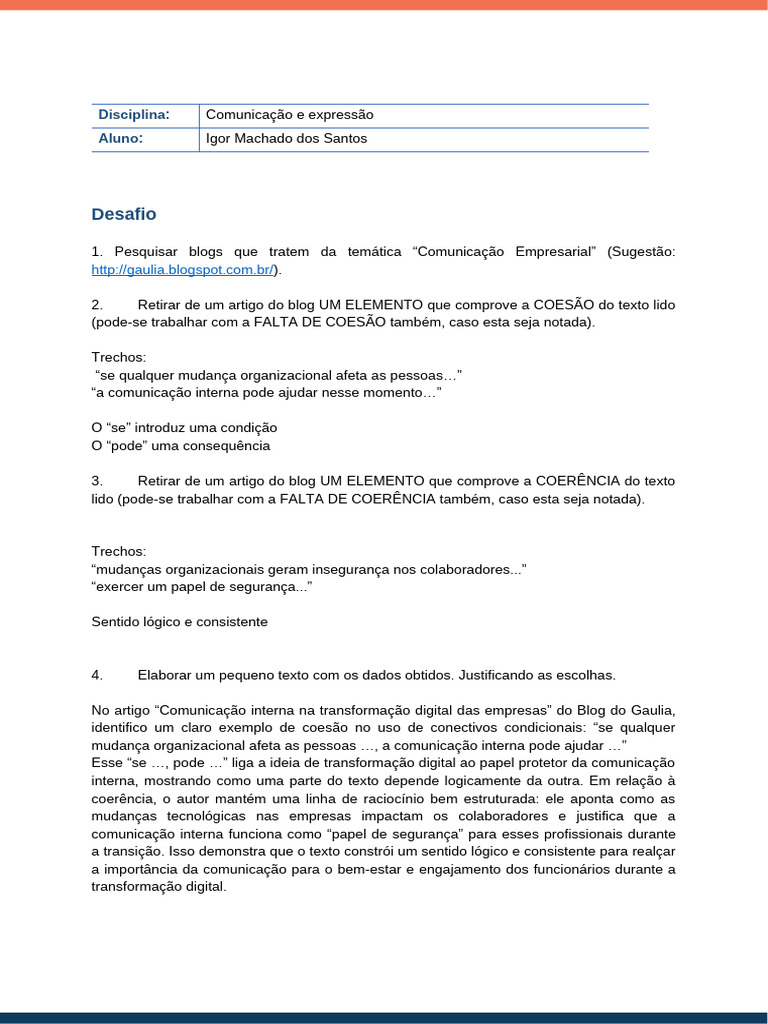 Template Do Desafio Regular | PDF