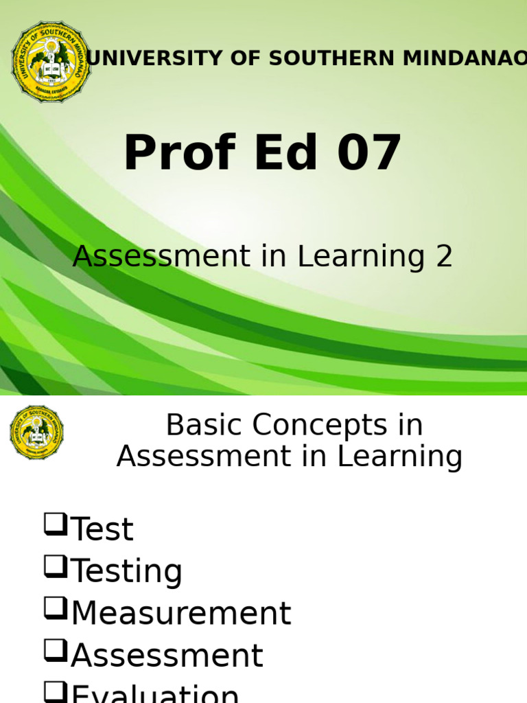 2A Lesson1 Basic Concepts Week2 3 | PDF | Educational Assessment ...