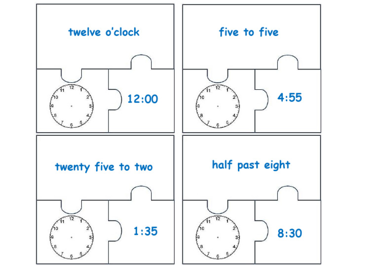 Puzzles Times Clocks | PDF