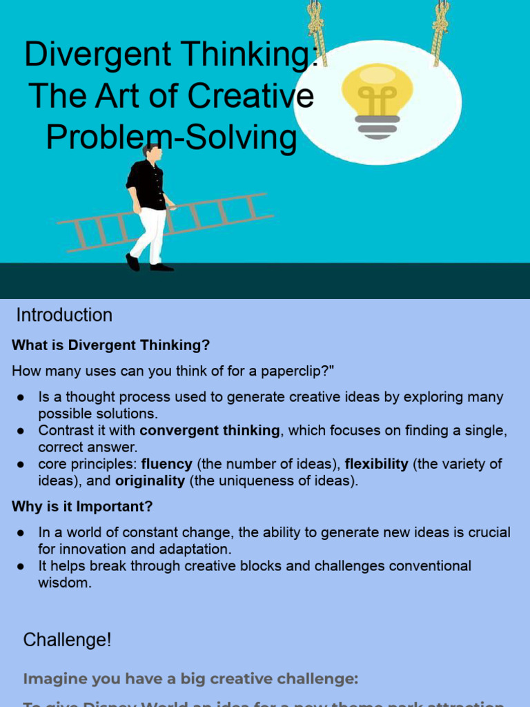 Mastering Divergent Thinking Skills | PDF