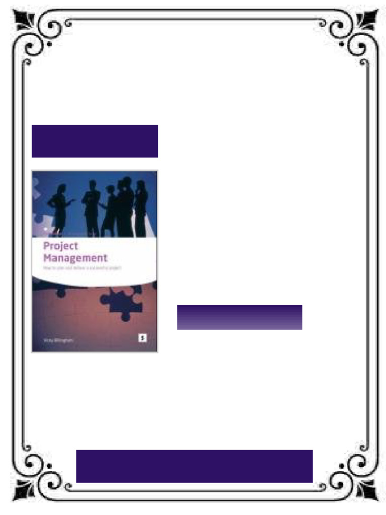 Project Management How to Plan Deliver a Successful Project Vicky ...