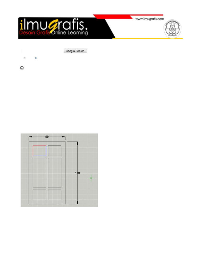 Tutorial Autocad: Membuat Jendela Sederhana | PDF
