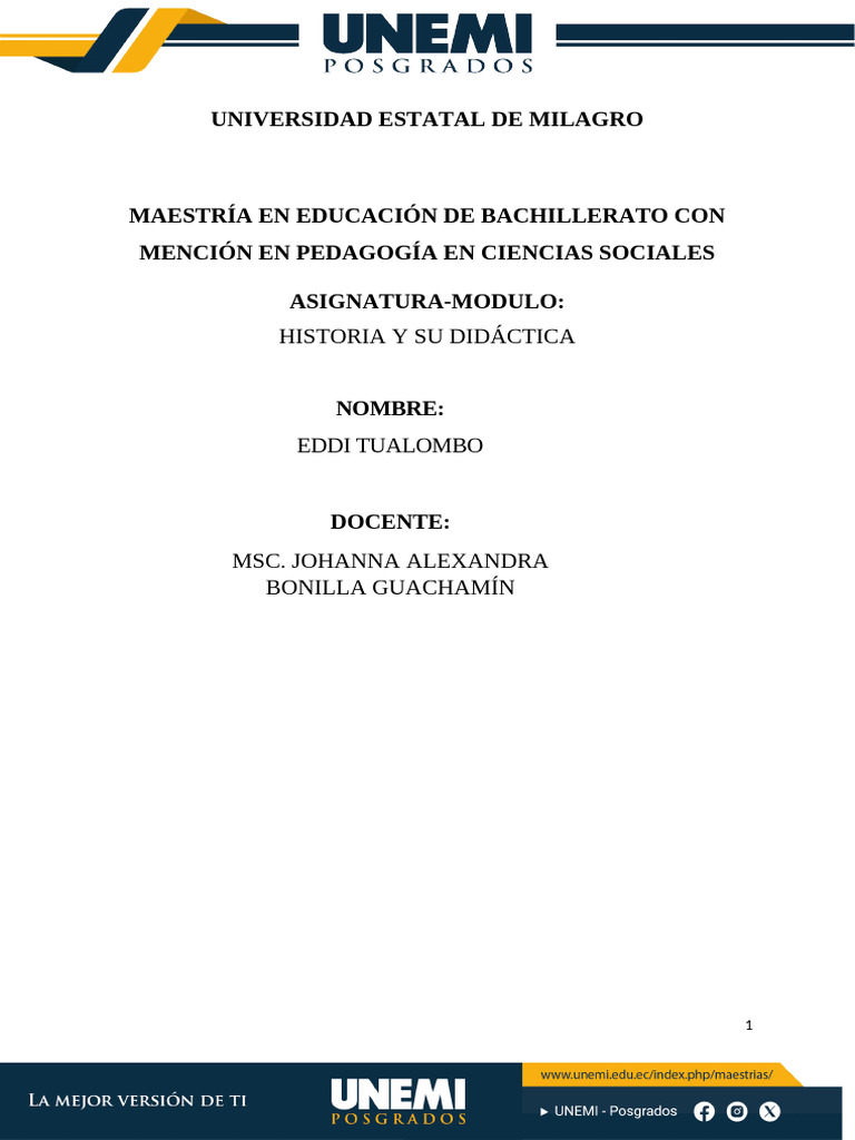 TAREA 1 | PDF | Maestros | Enseñando