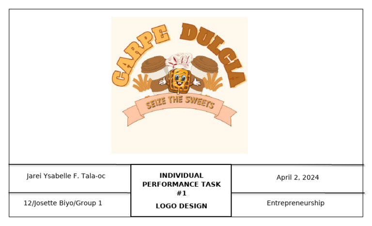 Logo Design Performance Task 1 | PDF