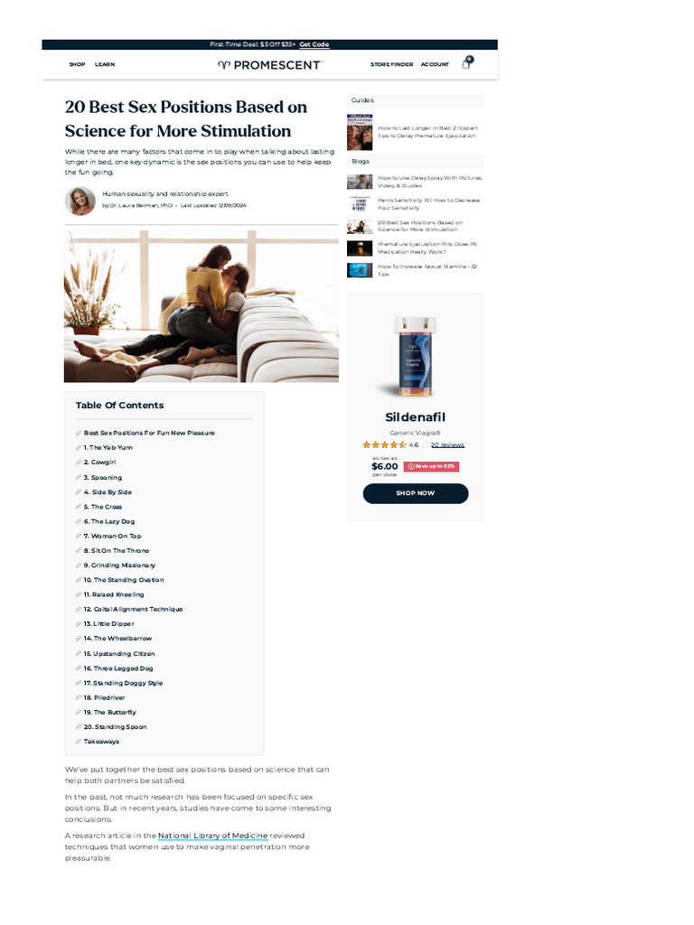 Best Science-Backed Sex Positions | PDF | Sex Position | Orgasm