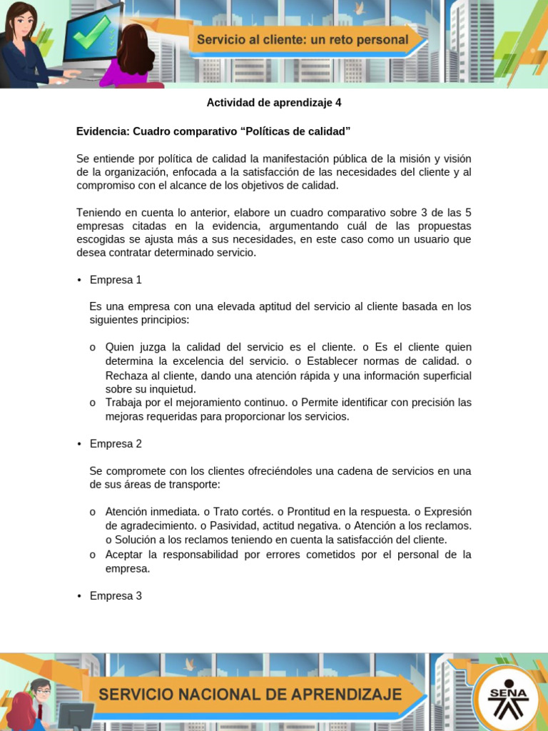 AA4_Evidencia_Cuadro_comparativo_Pol°ticas_de_calidad | PDF | Business ...