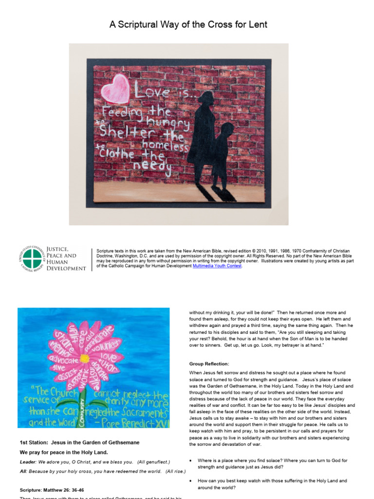 cchd-scriptural-way-of-the-cross | PDF | Jesus | Judas Iscariot