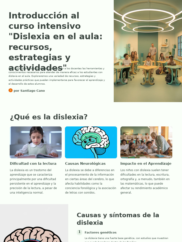 Dislexia en el Aula: Estrategias y Recursos | PDF | Enseñando | Aprendizaje