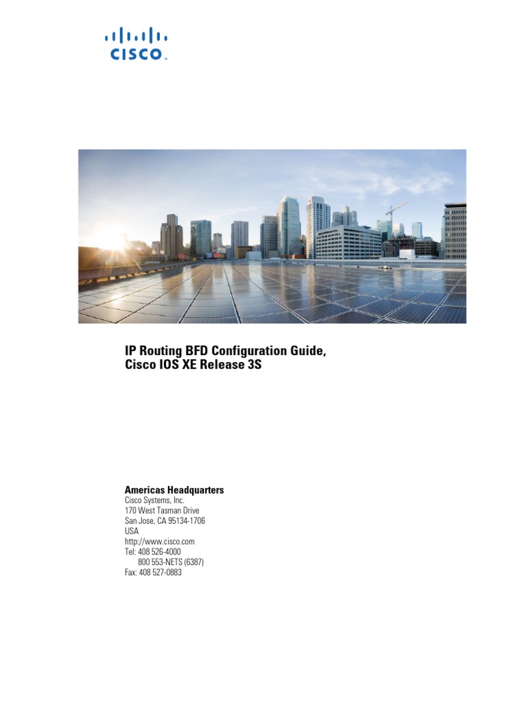 BFD Configuration Guide | PDF | Router (Computing) | Routing