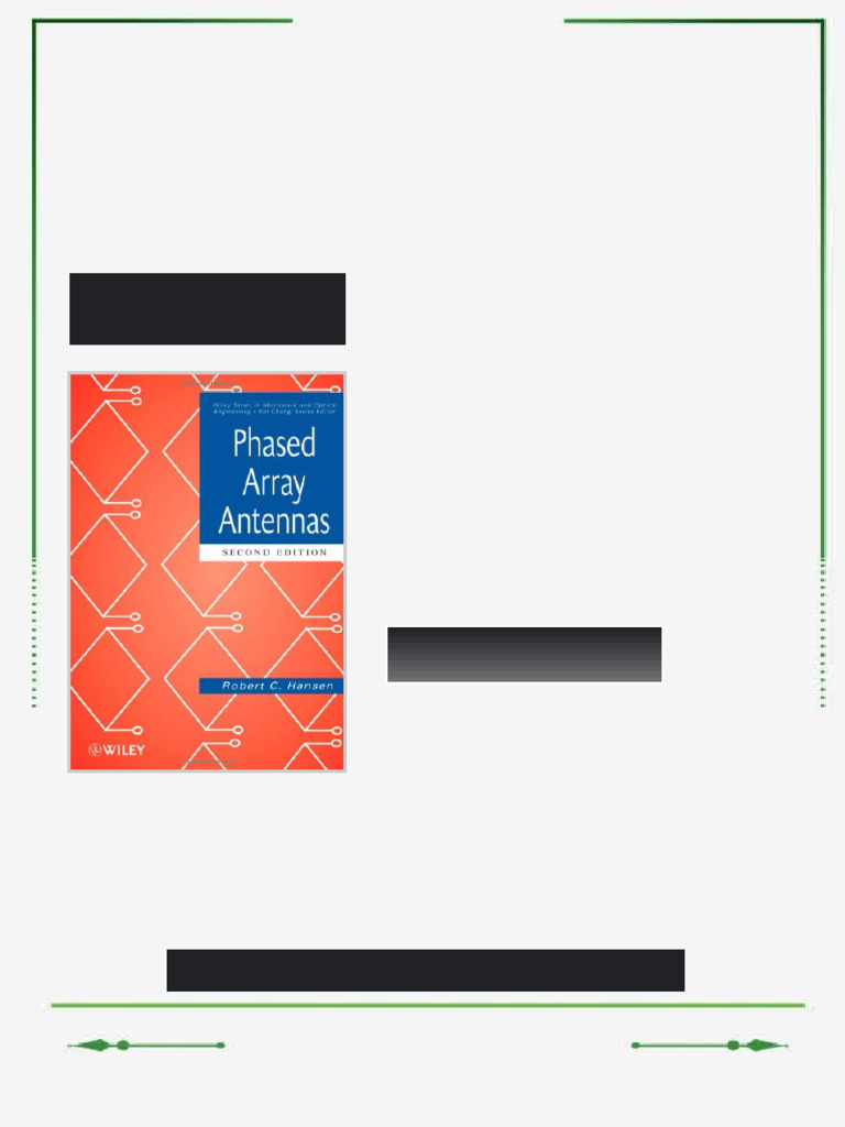 Phased Array Antennas Second Edition Robert C. Hansen ebook with full ...