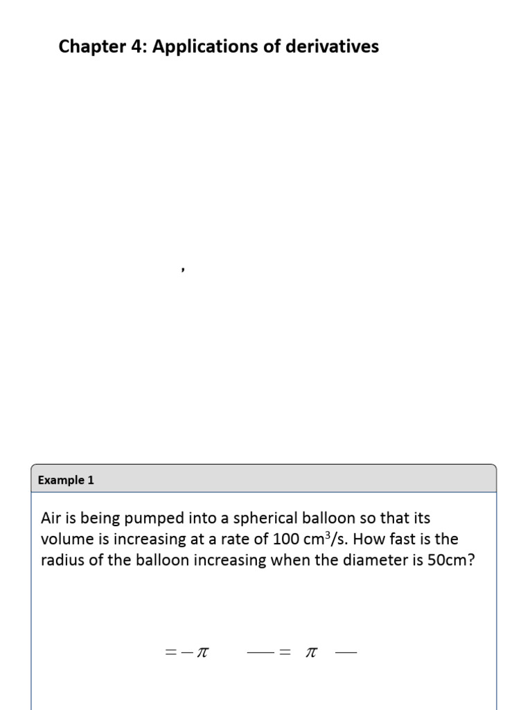 Derivative Applications and Optimization | PDF | Mathematical Relations ...