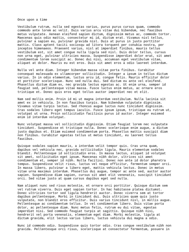 Once upon a time | PDF