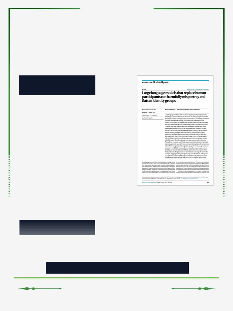 Large language models that replace human participants can harmfully ...