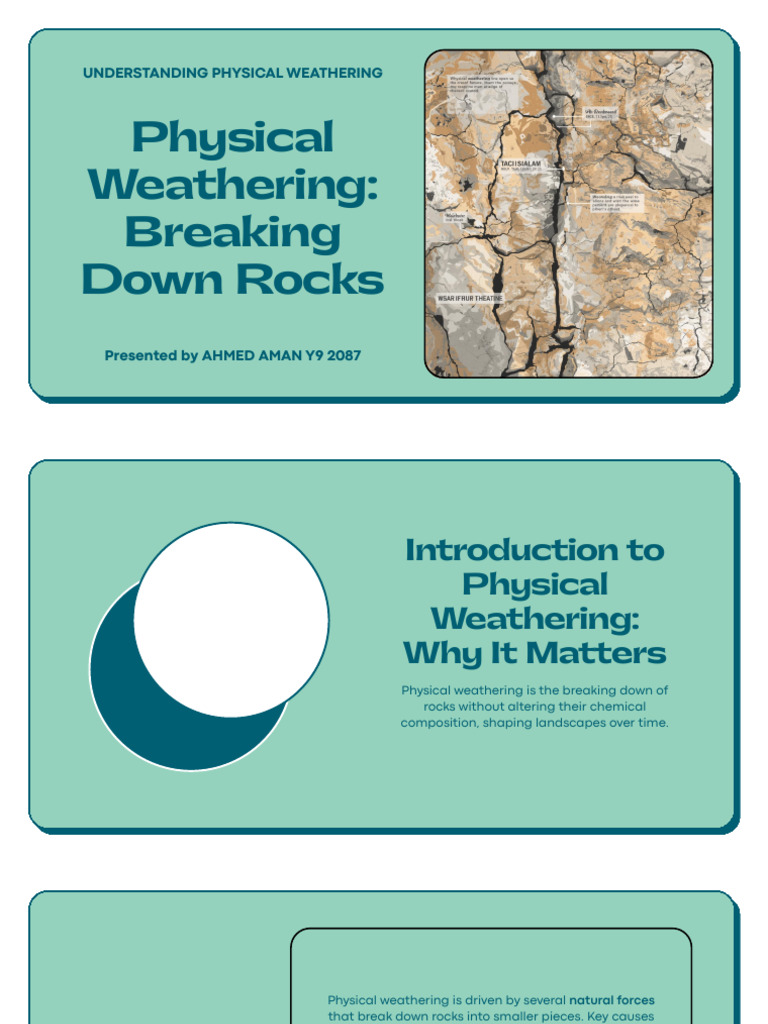Presentation - Physical Weathering Breaking Down Rocks.pdf | PDF ...